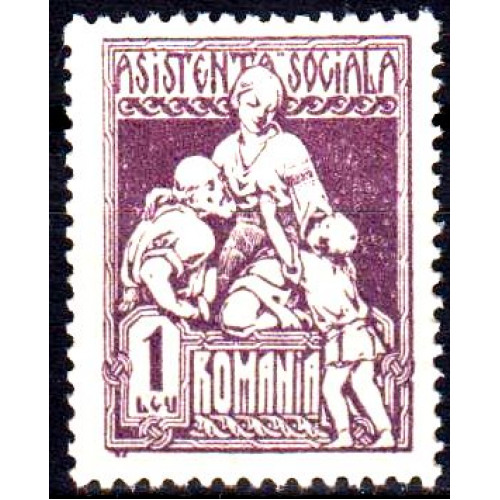 1921 - Asistenta sociala - 1 Leu - valoare